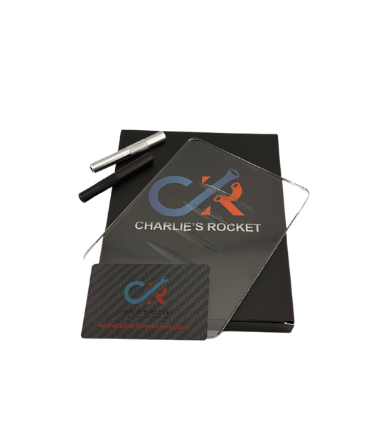 CHARLIE'S ROCKET SNUFF PLATE KIT - TEMPERED GLASS SNUFF BOARD | Charlie ...